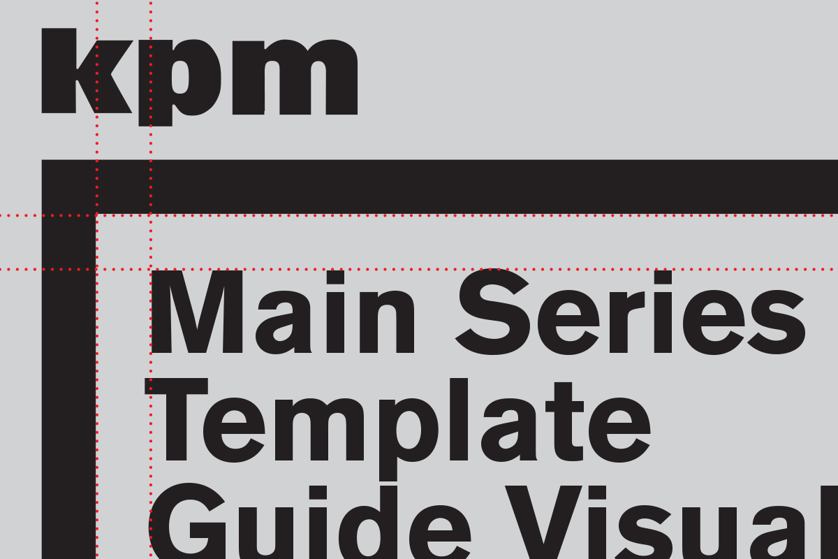KPM Main Series Guidelines - Richard Robinson Design